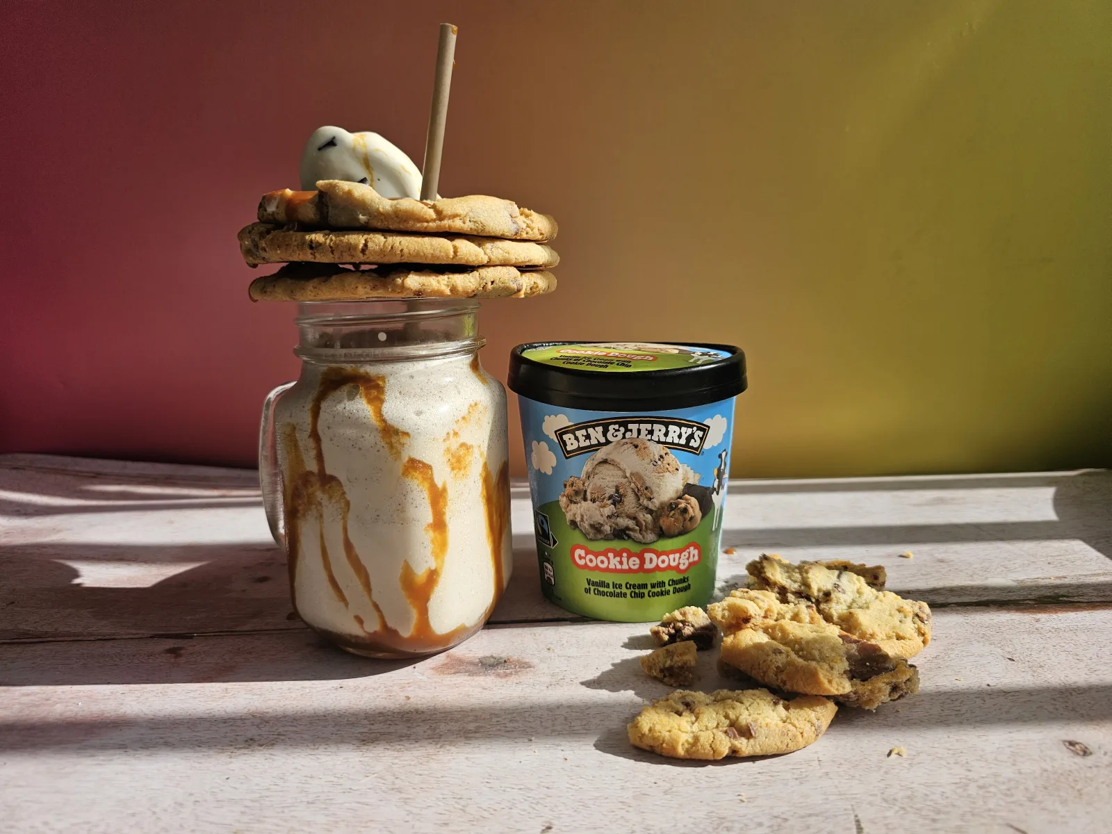 Salted Caramel Cookie Dough Milkshake » The Ice Co.