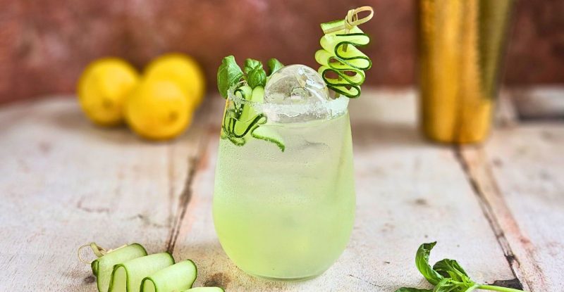 Cucumber Basil Gin Smash » The Ice Co.